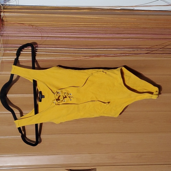 Ambiance | Tops | Yellow Bodysuit | Poshmark